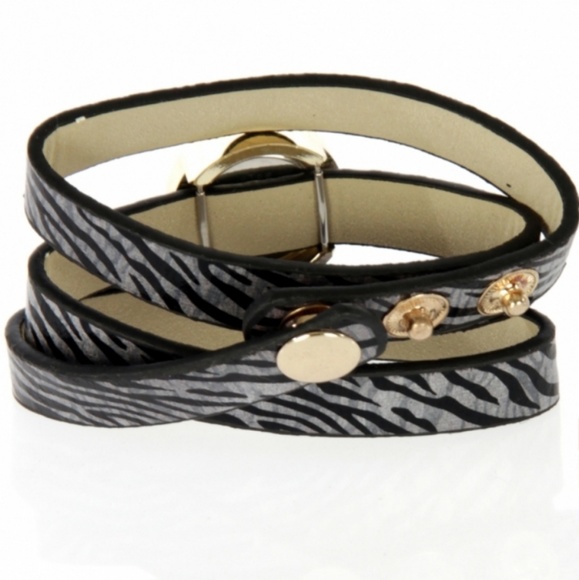 Accessories | Trendy Wrapped Design Watch Zebra Print | Poshmark